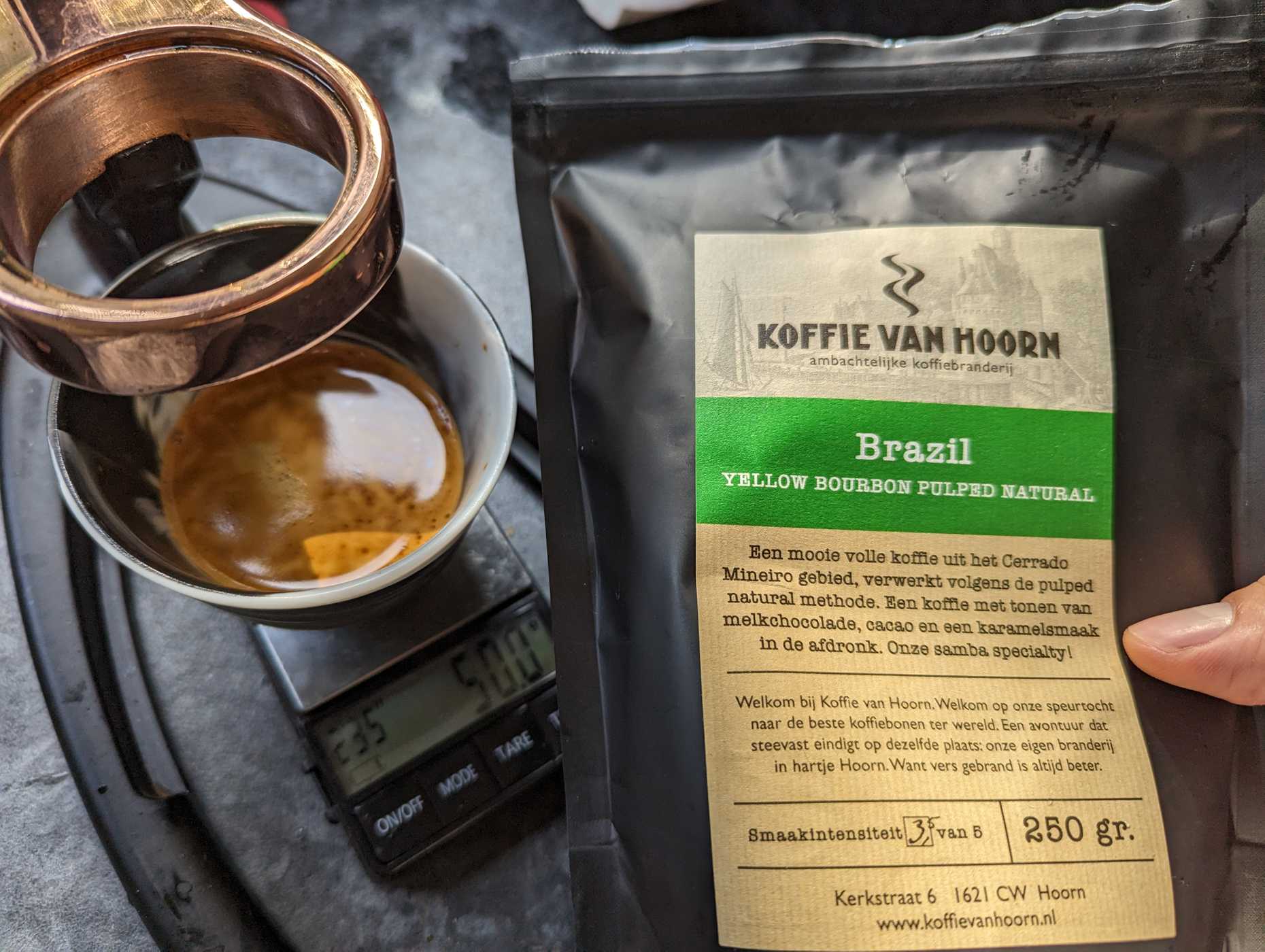 Koffie van Hoorn Brazil Yellow Bourbon 2023 | Snoffeecob